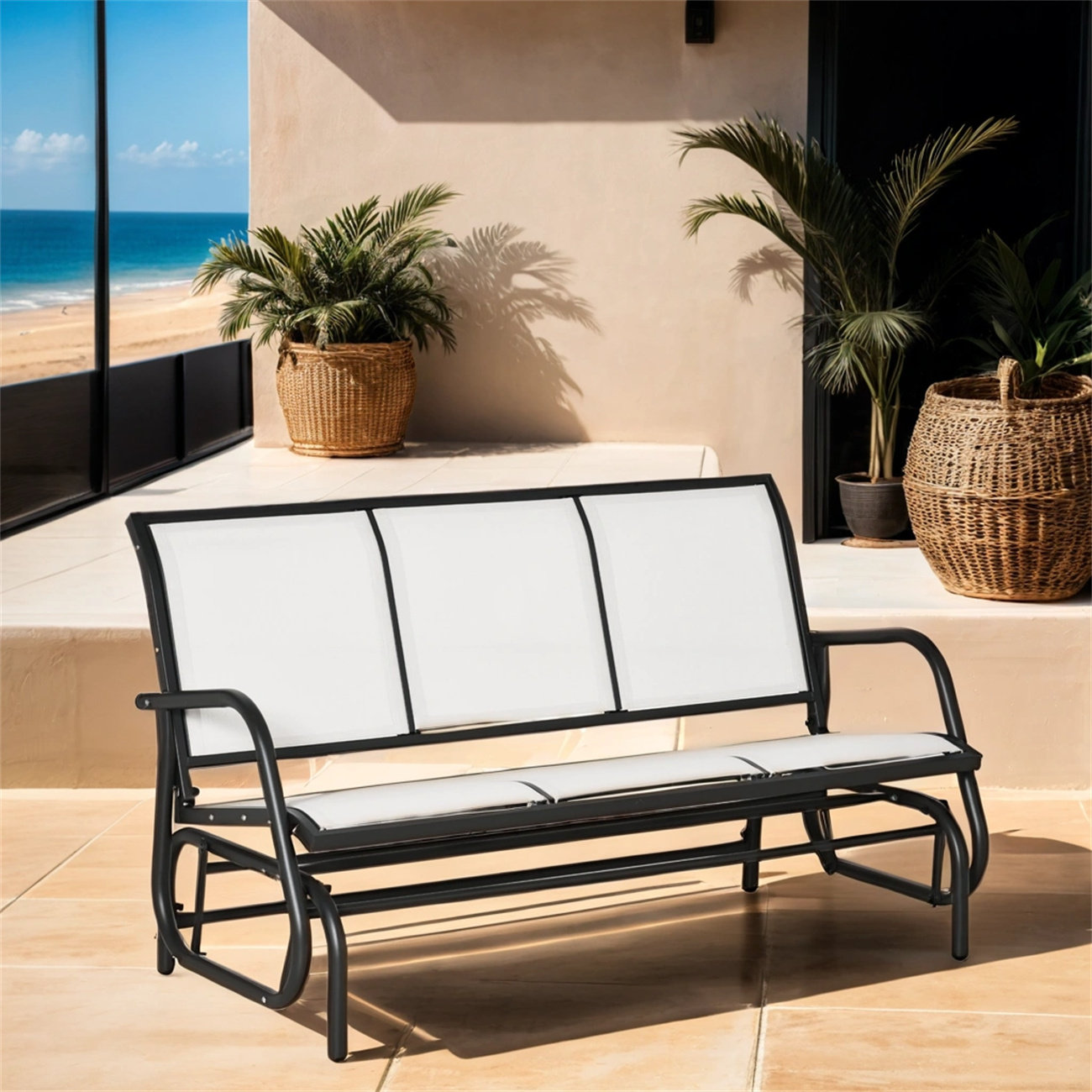Red Barrel Studio® Lazaros Metal Outdoor Bench | Wayfair