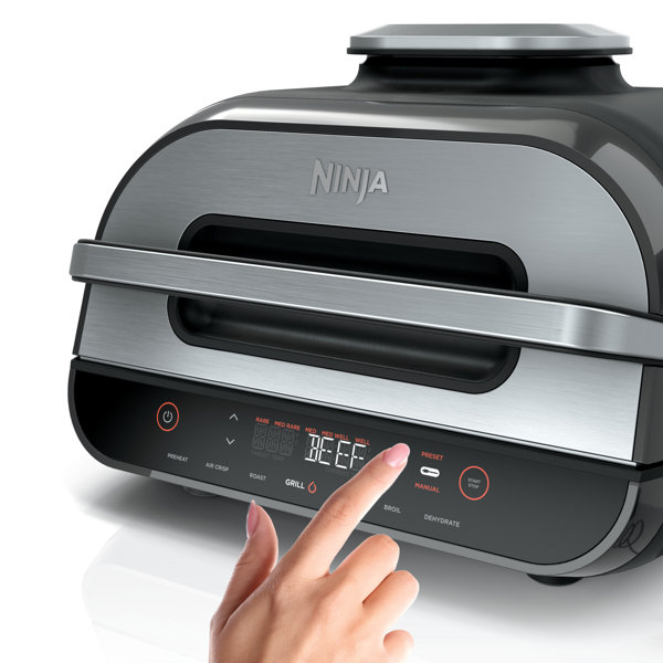 Ninja Foodi Smart XL 6-in-1 Indoor Grill with 4-qt Air Fryer, Roast ...