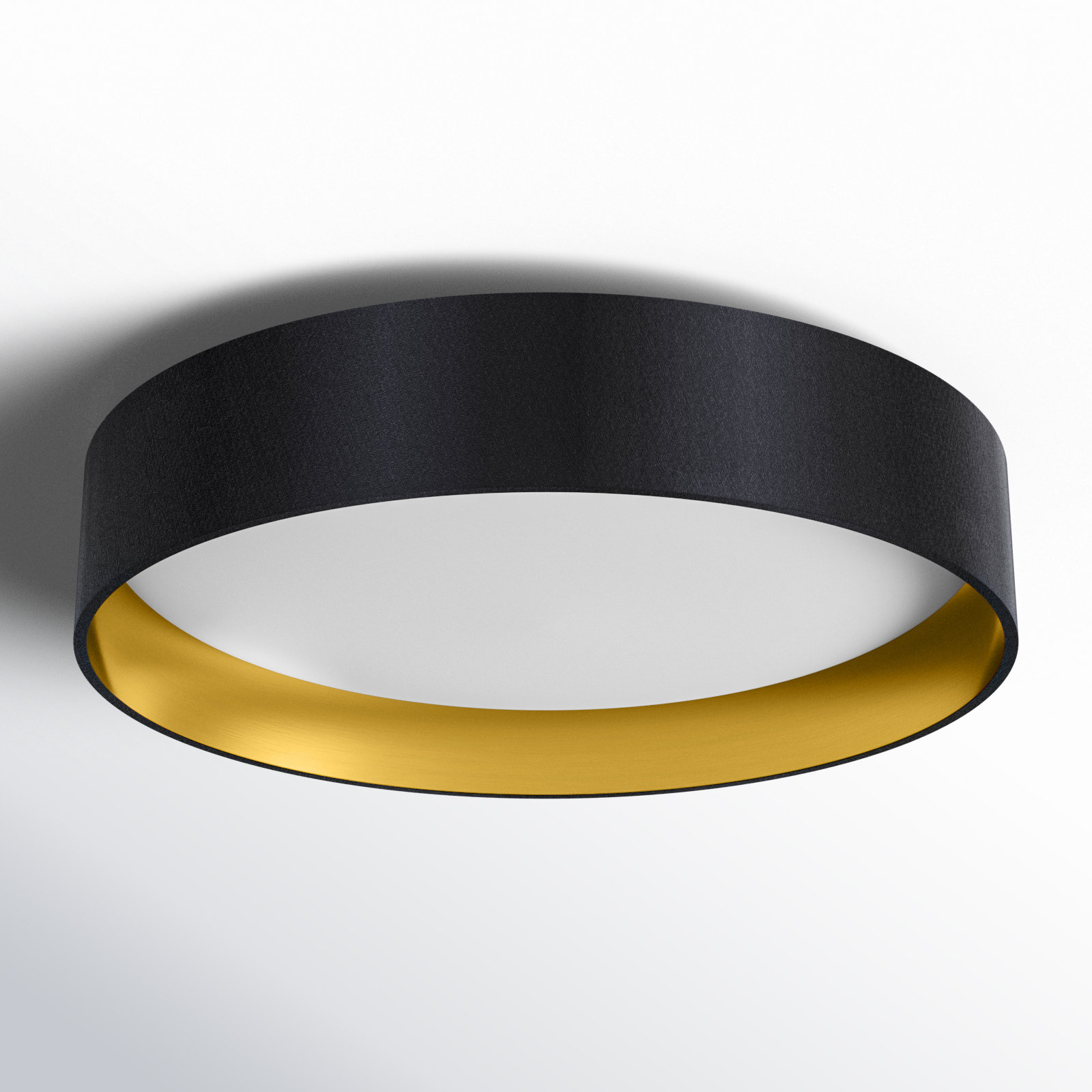 Wade Logan Newville 1 - Light 16'' Shaded Drum LED Flush Mount ...