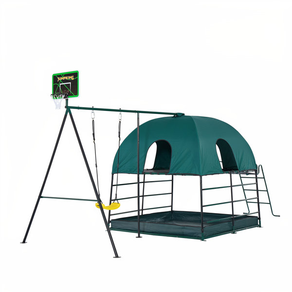 Jumpking Multi-Activity Add-On – Swing, Basketball & Fire Pole ...