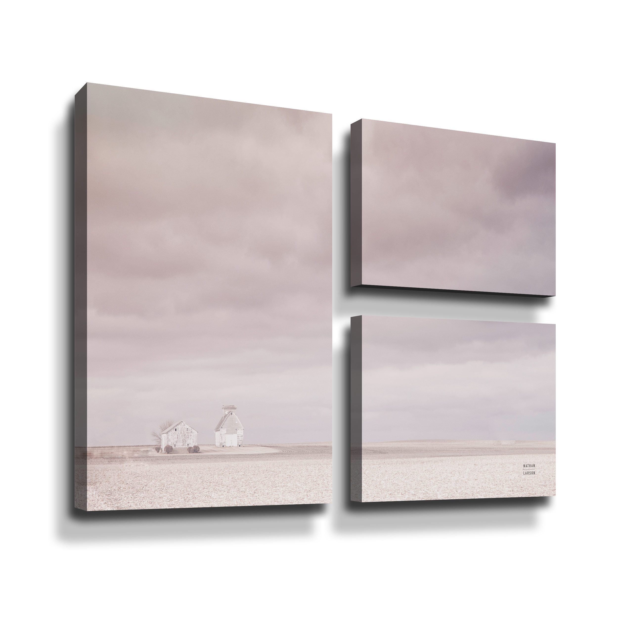 Gracie Oaks Dencil Storm Barn Bright - 3 Piece Print - Wayfair Canada