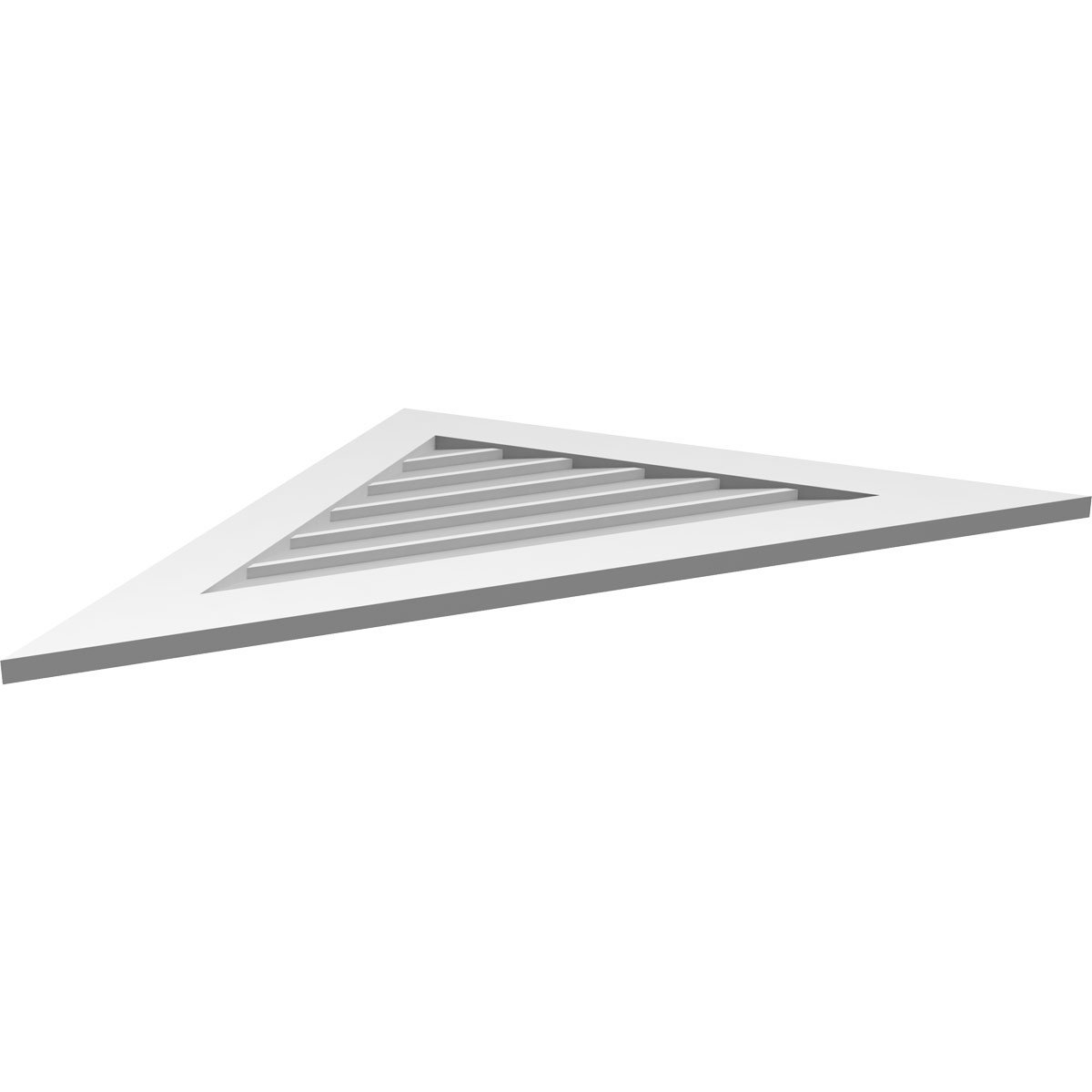 Ekena Millwork Triangle Surface Mount Urethane Non-Functional Gable ...