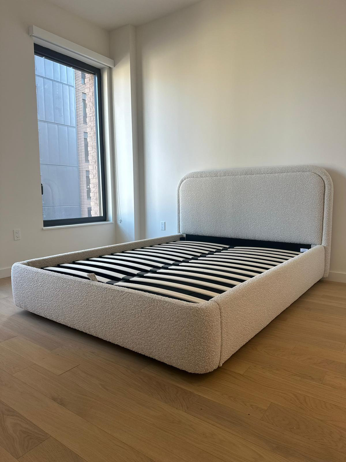 Hokku Designs Premium Upholstered Lift-Up Storage Bed, Performance ...