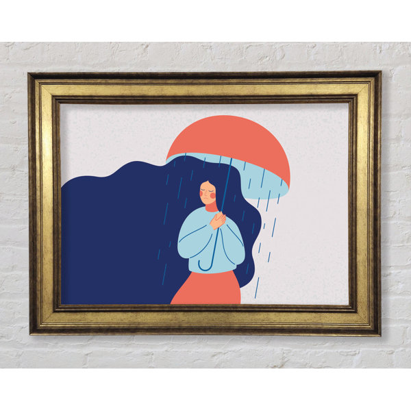Bright Star Raining On The Woman - Single Picture Frame Print | Wayfair ...