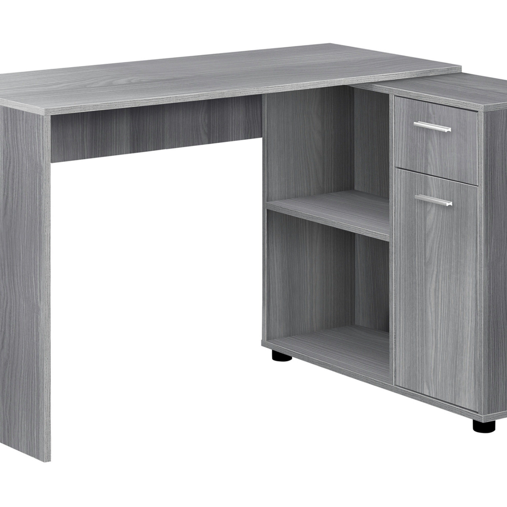 Latitude Run® Computer Desk, Home Office, Corner, Storage Drawers, 46"L ...