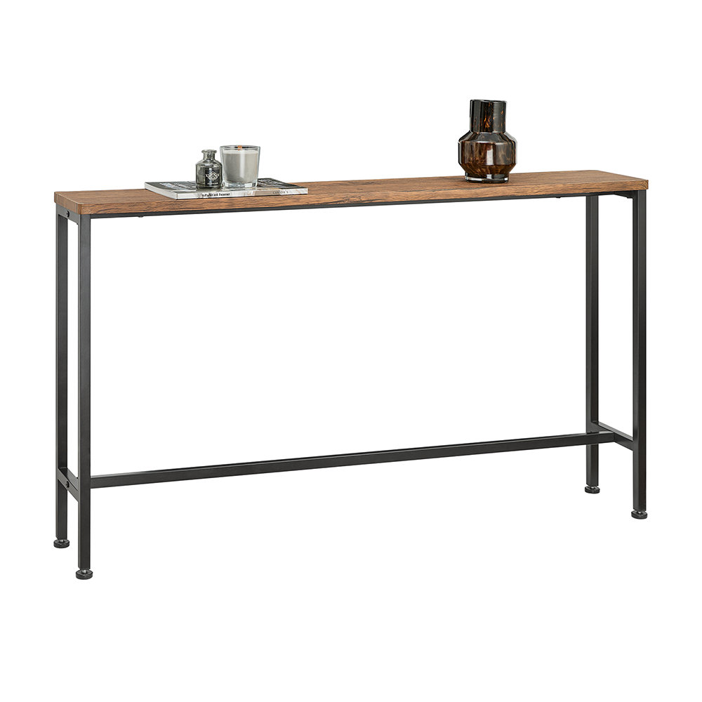 17 Stories Bluntley Narrow Console Table behind Couch & Reviews | Wayfair