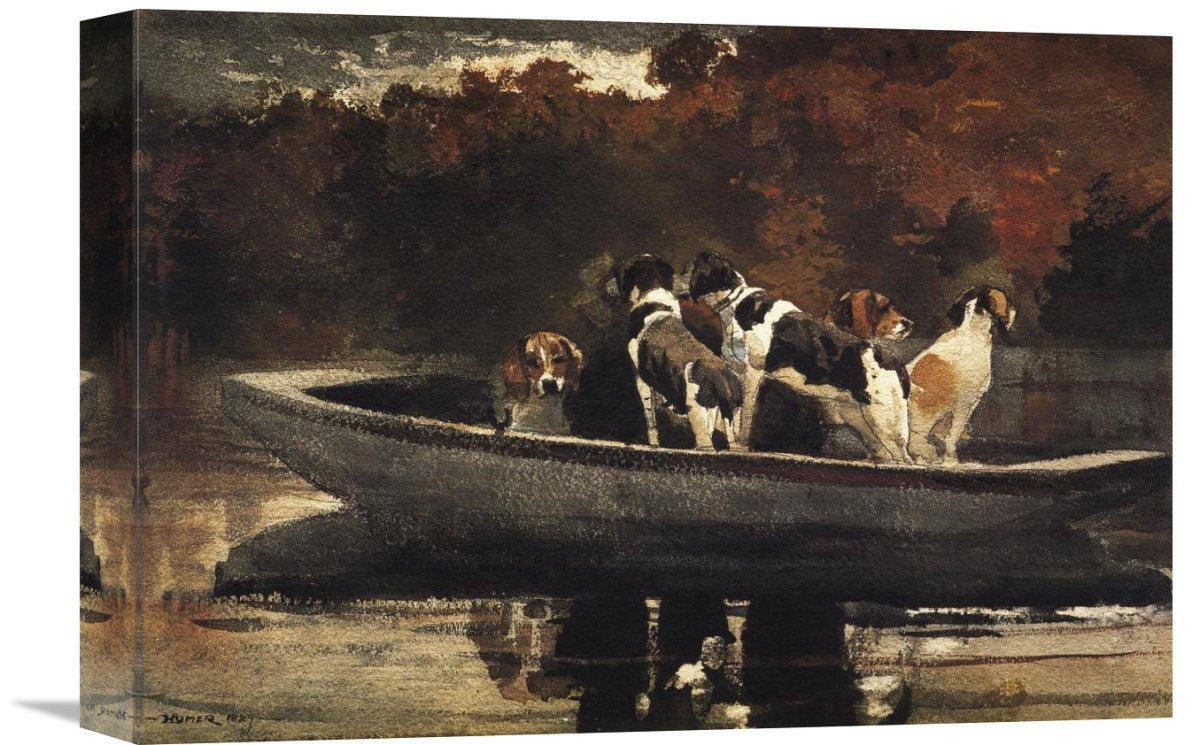 Vault W Artwork 'Waiting for the Start' by Winslow Homer Painting Print ...