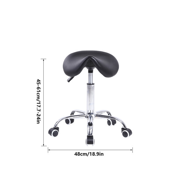 Inbox Zero Height Adjustable Lab Stool & Reviews | Wayfair