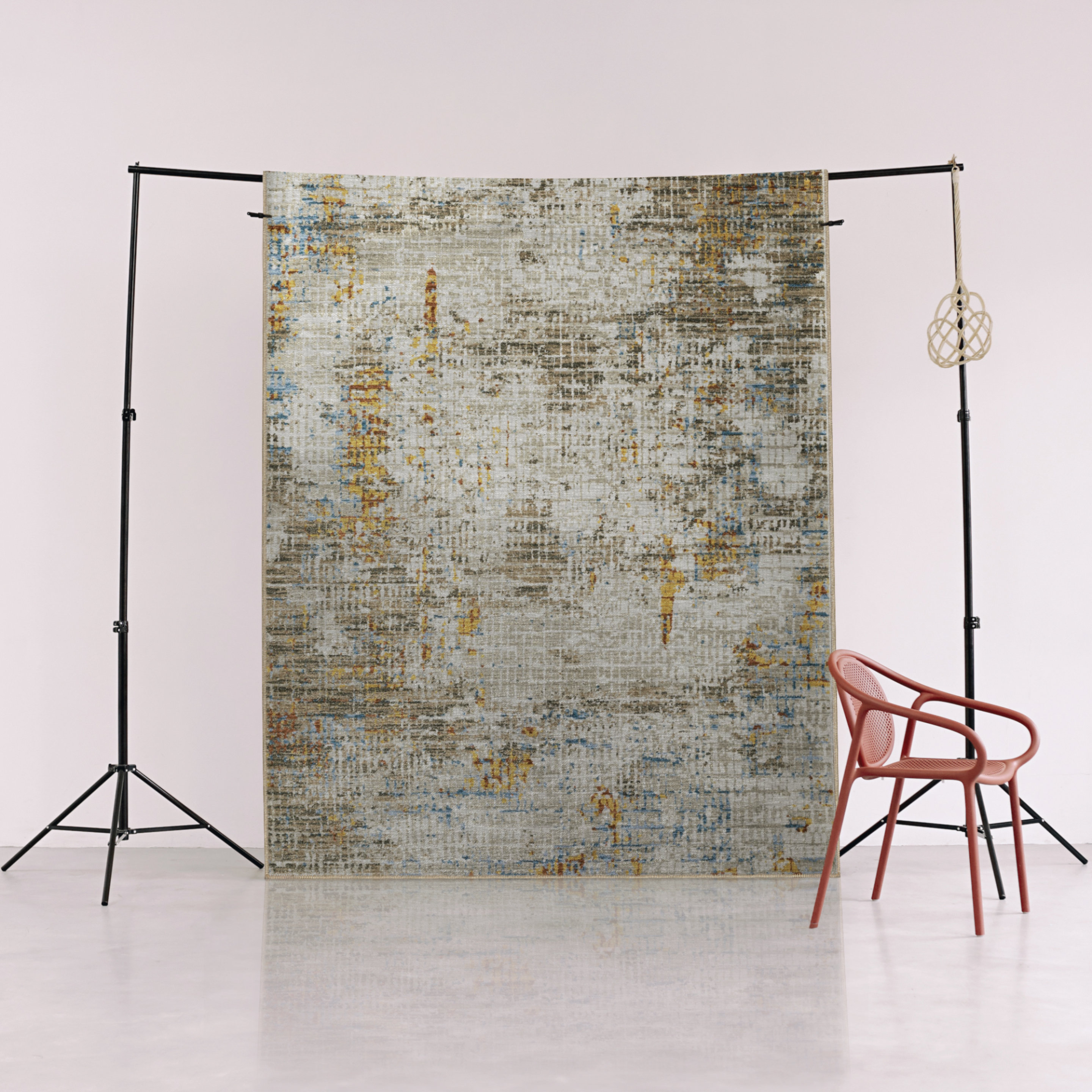 Bungalow Rose Beige Gray Themed Abstract Patterned Creative Modern ...