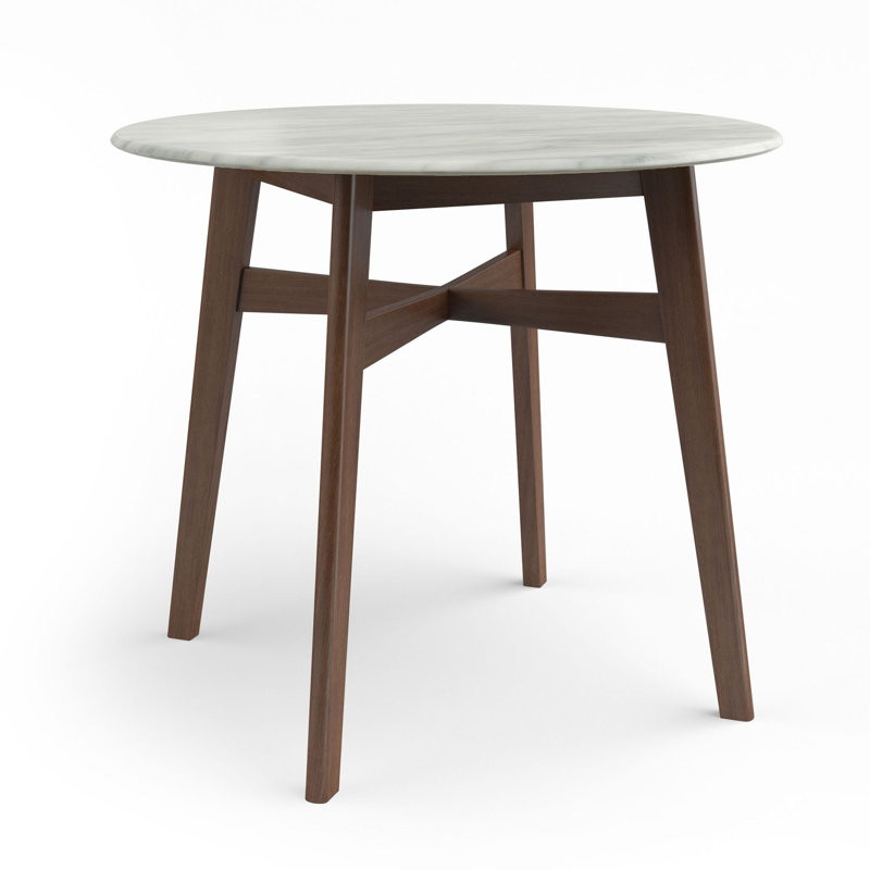 Wade Logan® Atahan Round Solid Wood Base Dining Table & Reviews | Wayfair