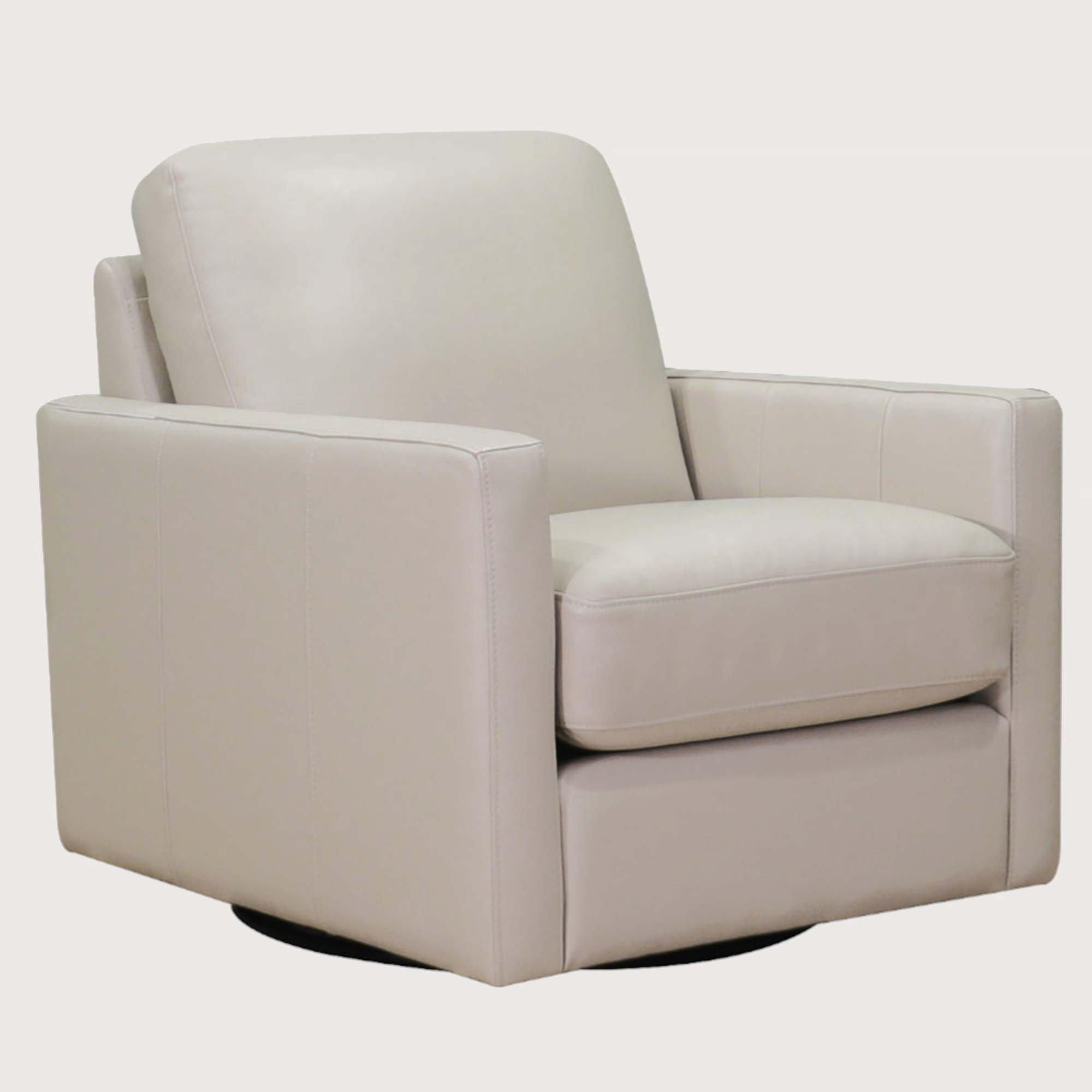 Hokku Designs Vara Top Grain Leather Swivel Chair | Wayfair