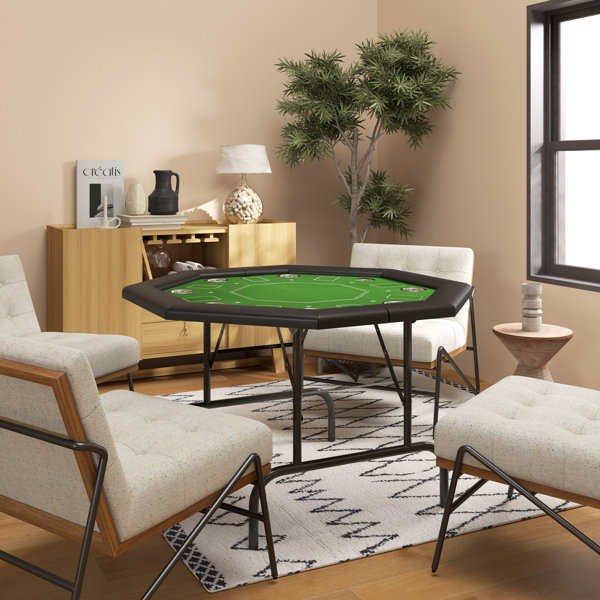 Latitude Run 120cm Foldable Poker Table | Wayfair.co.uk