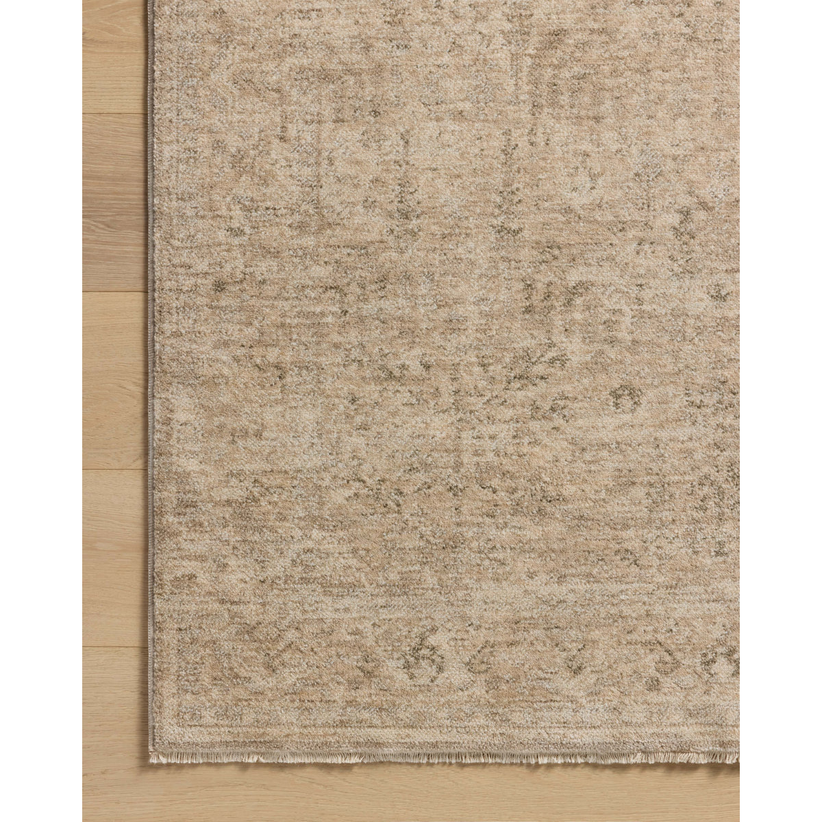 Magnolia Home by Joanna Gaines x Loloi Junie Oatmeal / Smoke Area Rug ...