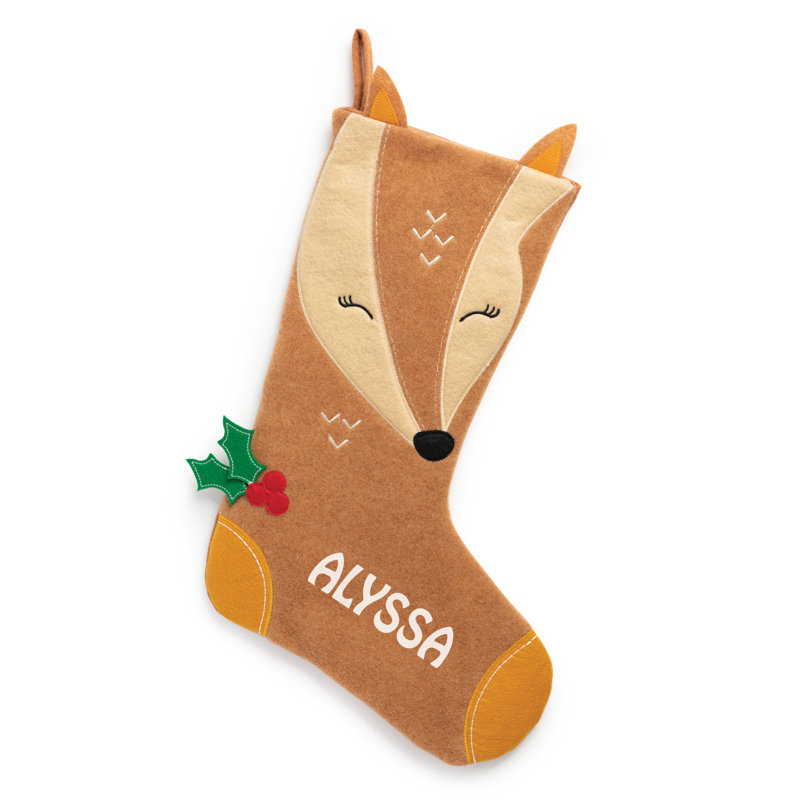 The Holiday Aisle® Fox Stocking | Wayfair
