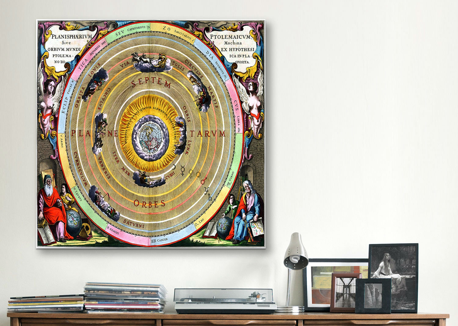 iCanvas 'Harmonia Macrocosmica - The Planisphere of Ptolemy, or The ...