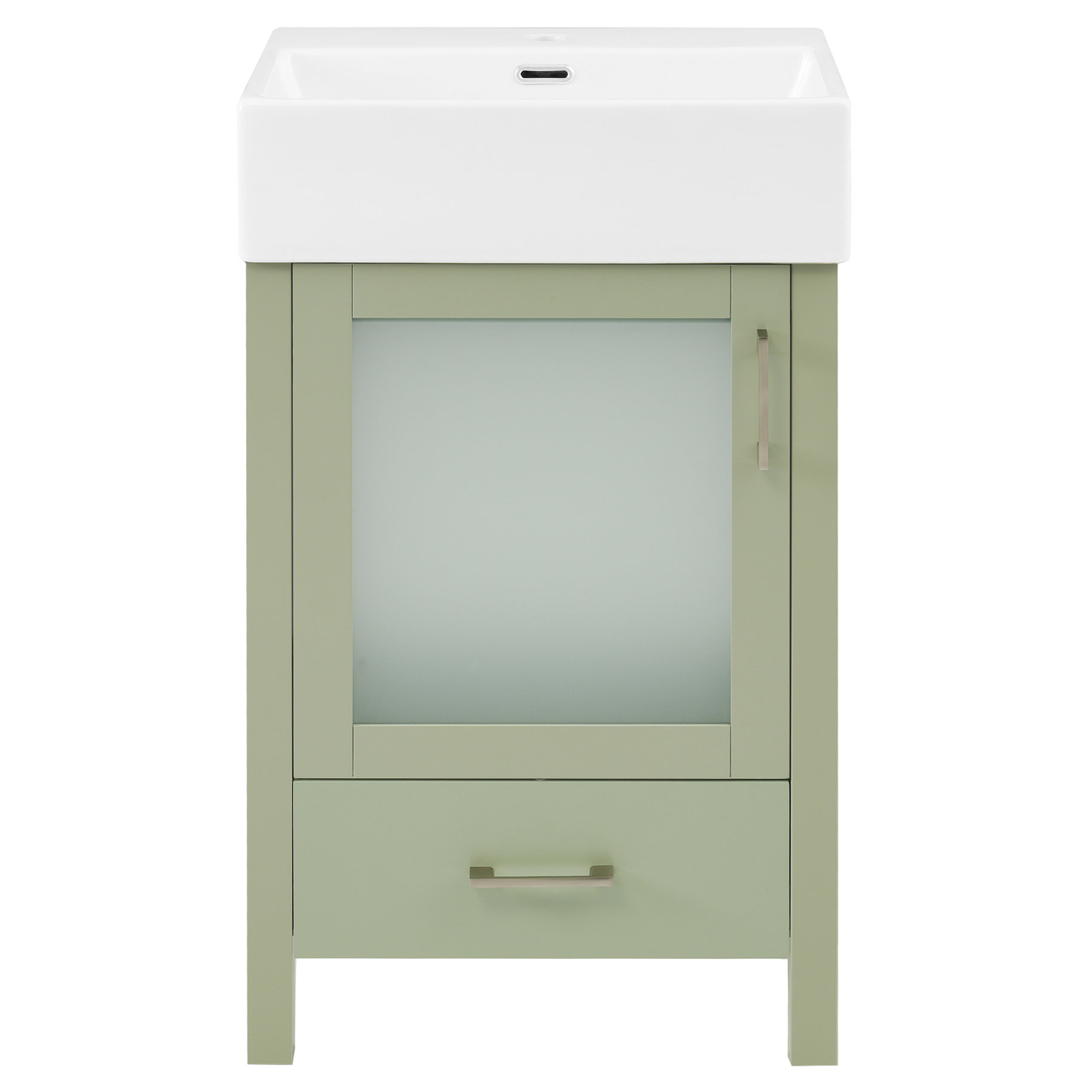 Ebern Designs 20-Inch Bathroom Vanity With Ceramic Sink And Plentiful ...