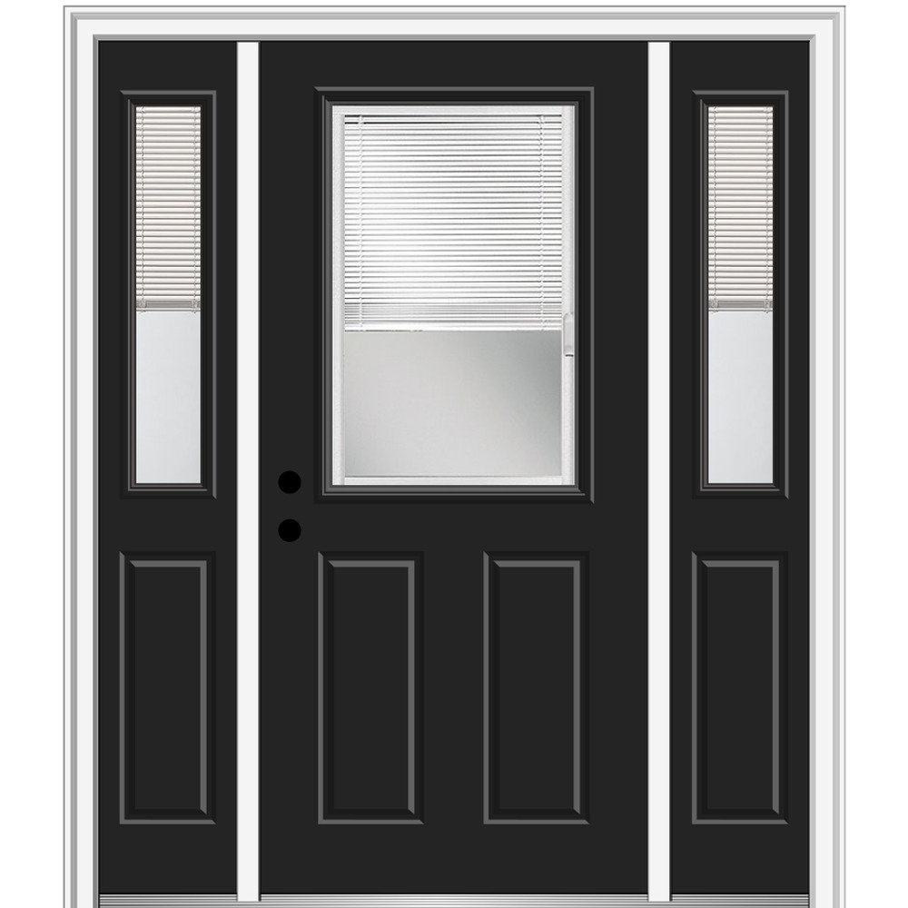 MMI Door Smooth Prefinished Fiberglass Prehung Front Entry Door | Wayfair