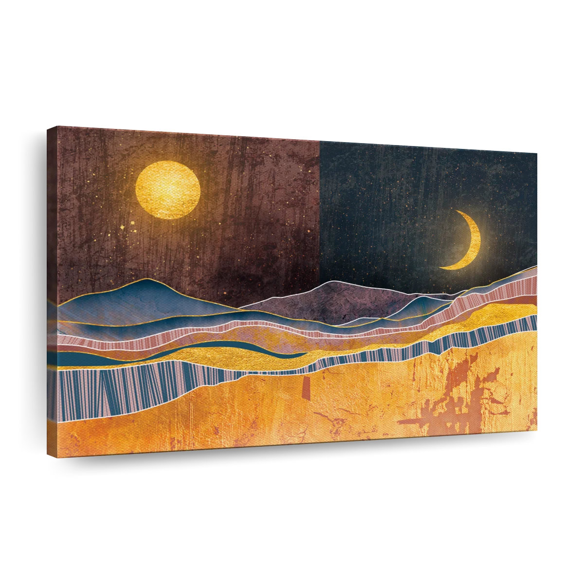 Millwood Pines Abstract Dusk To Dawn On Canvas Print | Wayfair