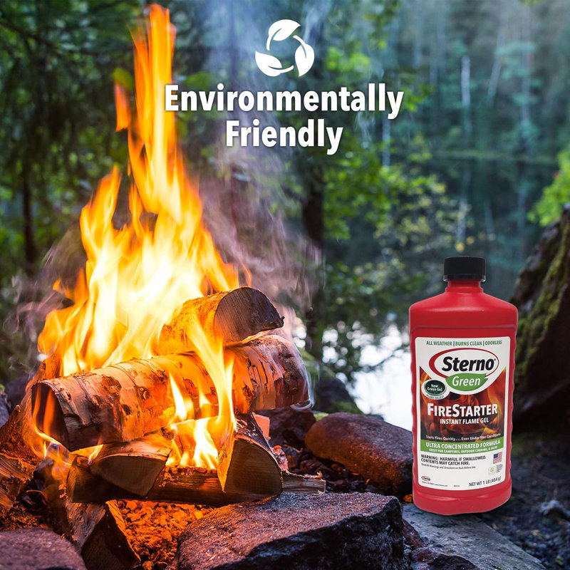 INKEDZ Fire Starter, Ethanol Green Firestarter Instant Flame Gel ...