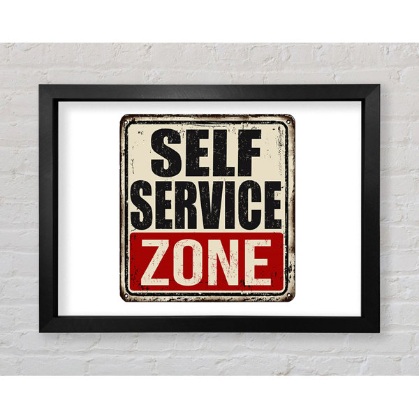 Bright Star Self Service Zone - Single Picture Frame Art Prints ...