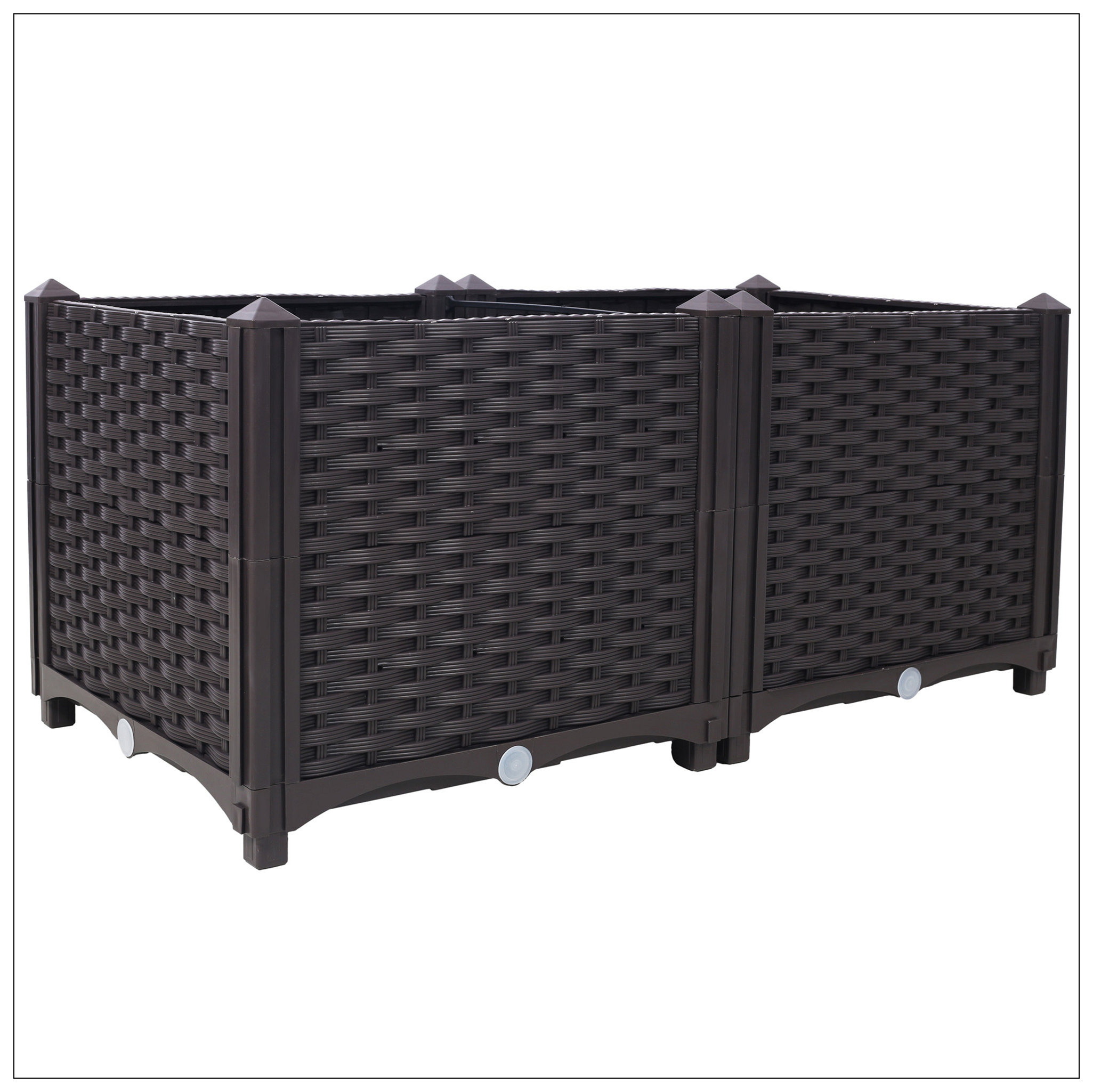 Arlmont & Co. Deep Raised Garden Bed Plastic Planter Boxes For ...