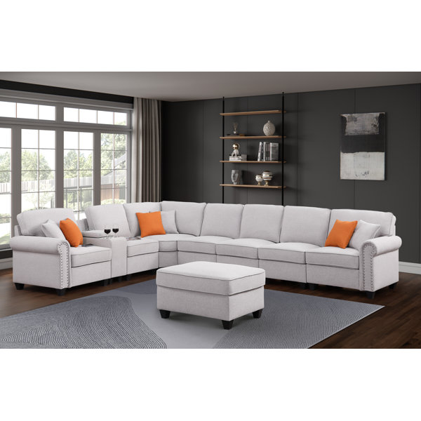 Latitude Run® Nyellie Upholstered Sectional & Reviews - Wayfair Canada