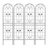 Charlton Home® Sawyerville 86.7" X 19.7" Metal Garden Trellis 4 ...
