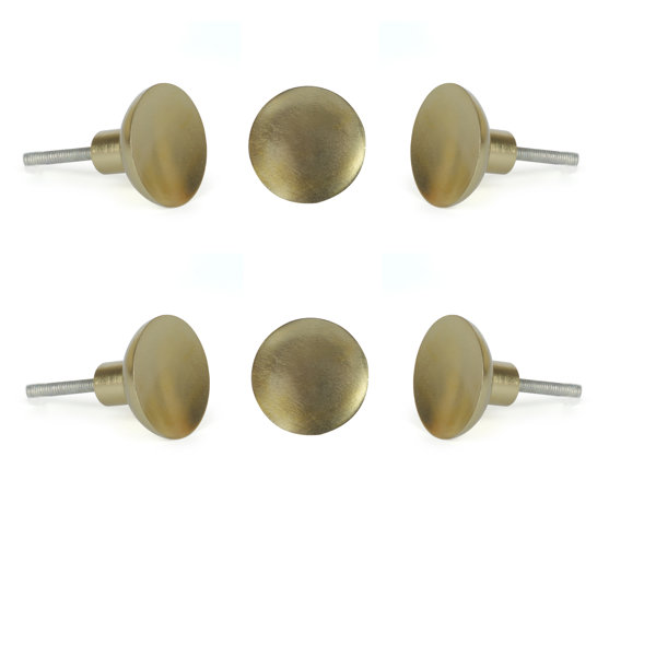 Gold Round Knob Cabinet & Drawer Knobs You'll Love | Wayfair