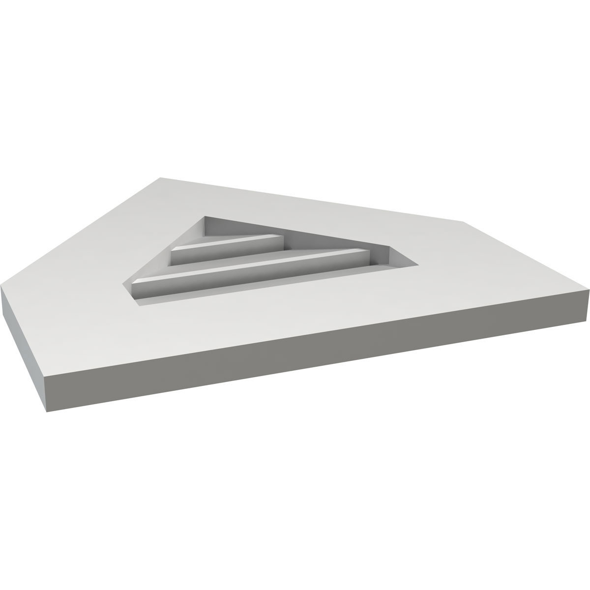 Ekena Millwork Peaked Top Surface Mount Signature Urethane Functional ...