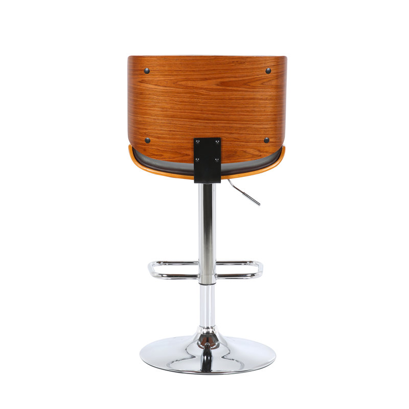 George Oliver Swivel Adjustable Height Extra Tall Bar Stool | Wayfair