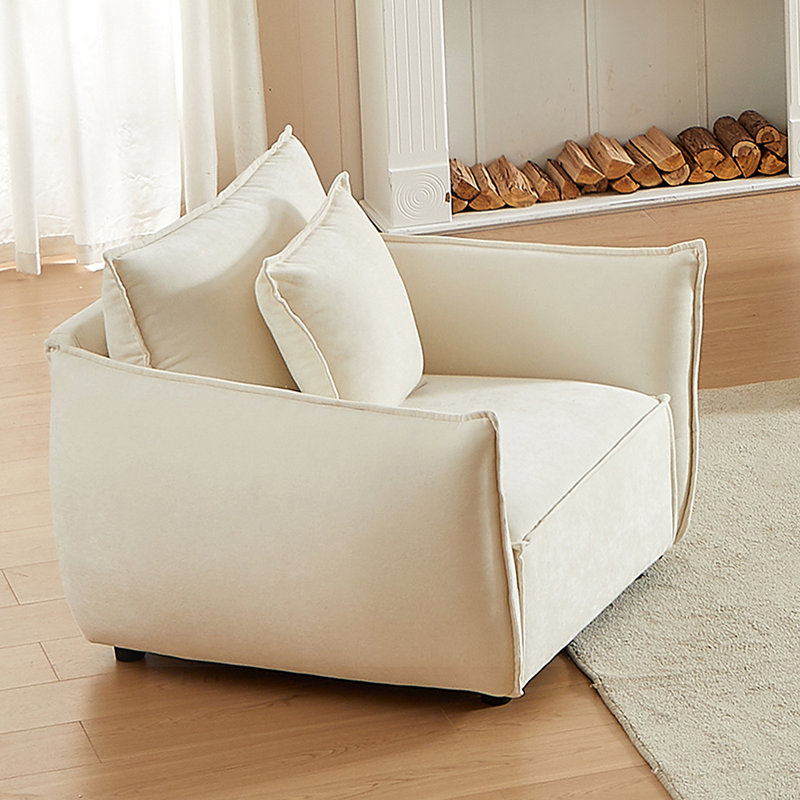 Keyly inc 44"W Minimalist Sofa Armchair | Wayfair