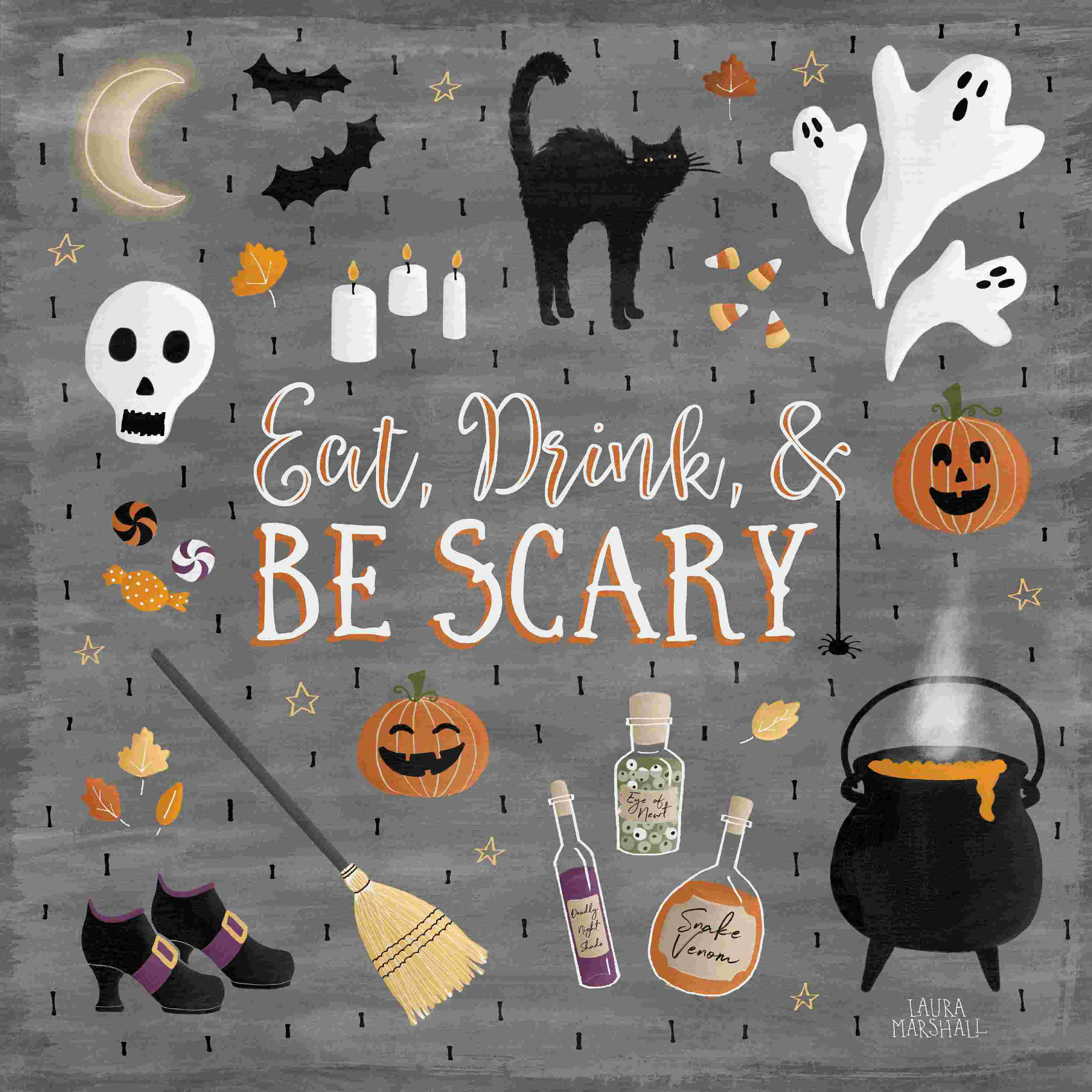 The Holiday Aisle® Haunted Halloween I by Laura Marshall - Wrapped ...