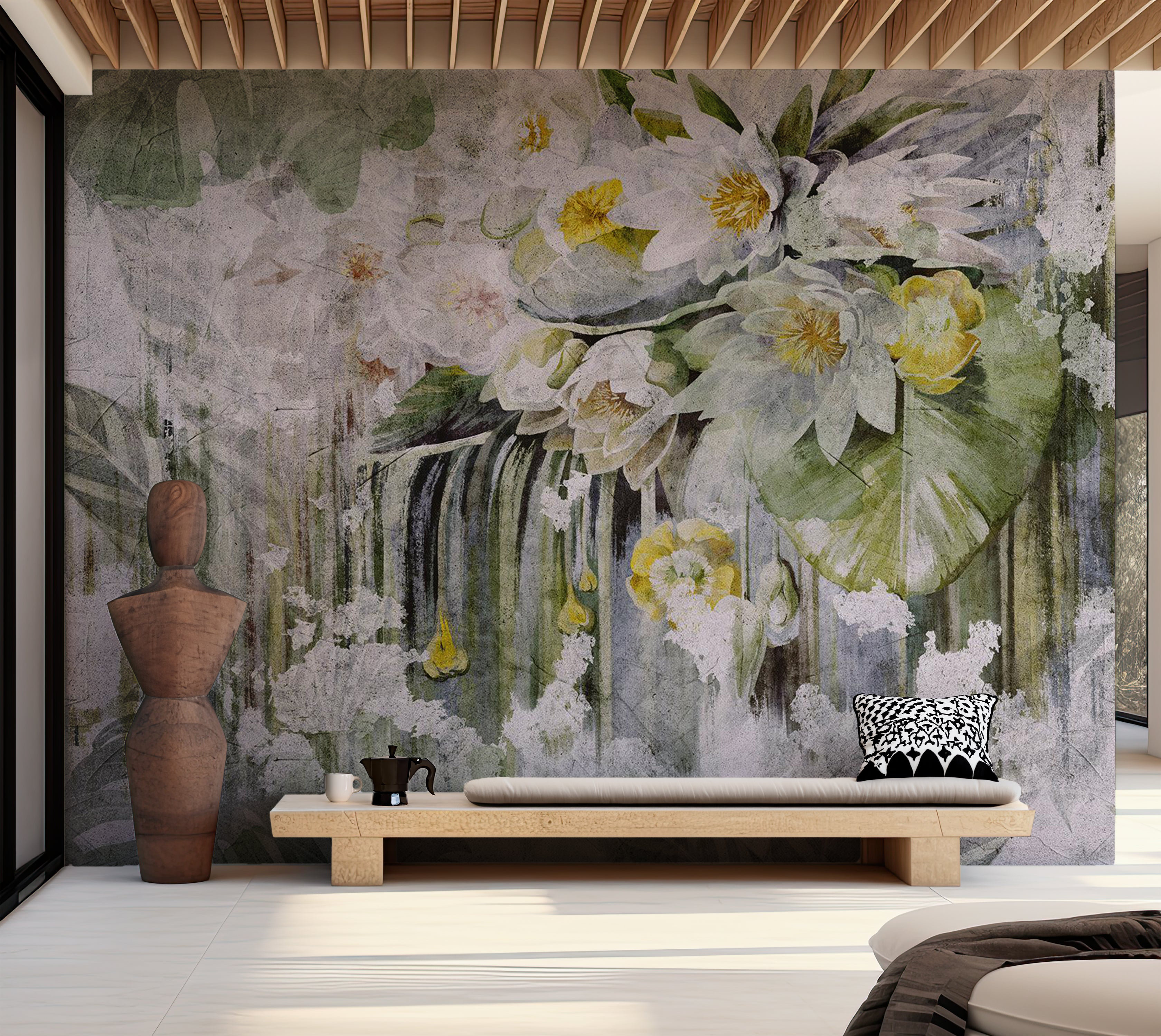 Bayou Breeze Floral Wallpaper Wall Mural - Wild Moment - Wayfair Canada