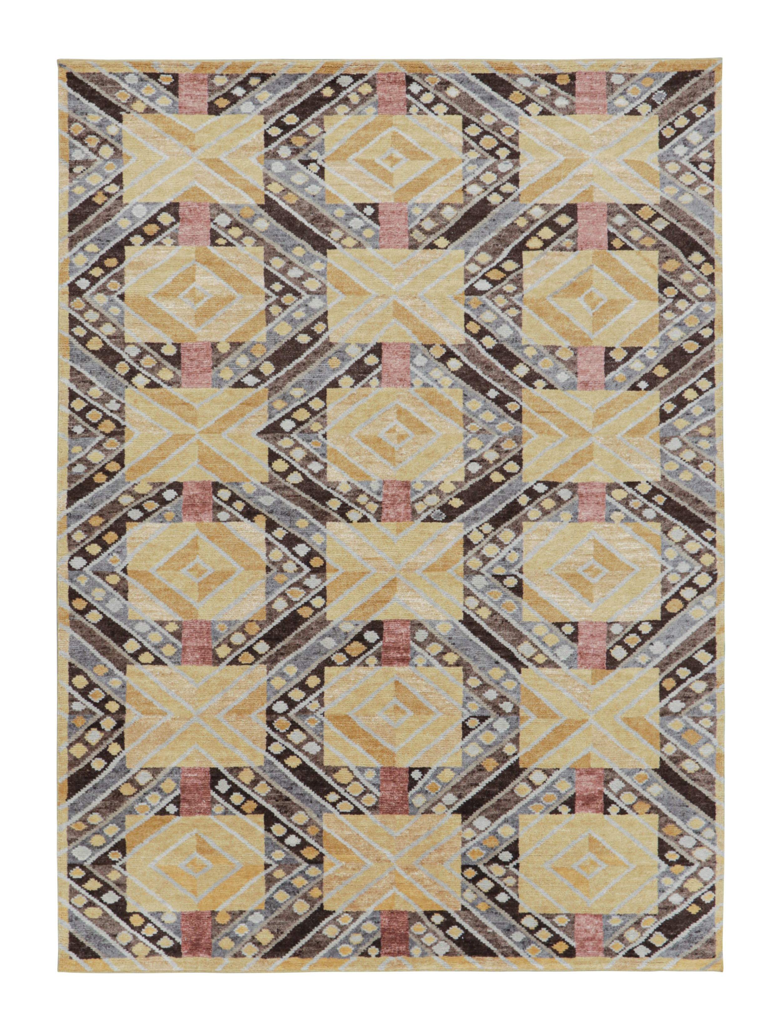 Rug & Kilim’S Scandinavian Style Rug With Colourful Geometric Patterns ...