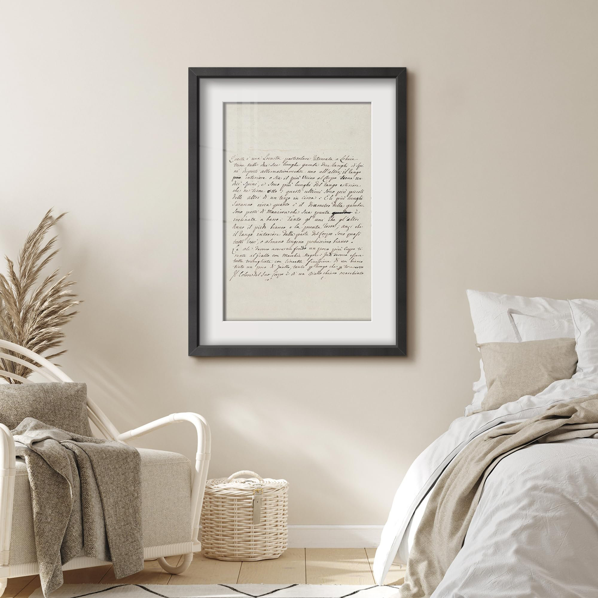 wall26 Historic Script Vintage Handwritten Letter Illustration Relax ...