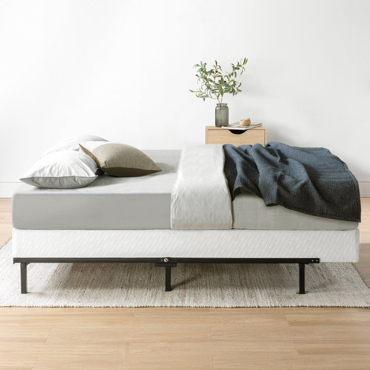 Mellow Metal Box Spring with Wood Slats & Reviews | Wayfair