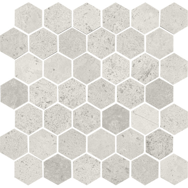 Daltile Raine 12" x 12" Natural Stone Honey Comb Mosaic Wall Tile | Wayfair
