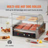afoxsos 11 Roller Hot Dog Sausage Grill Cooker, 1650w, Dual Temperature ...
