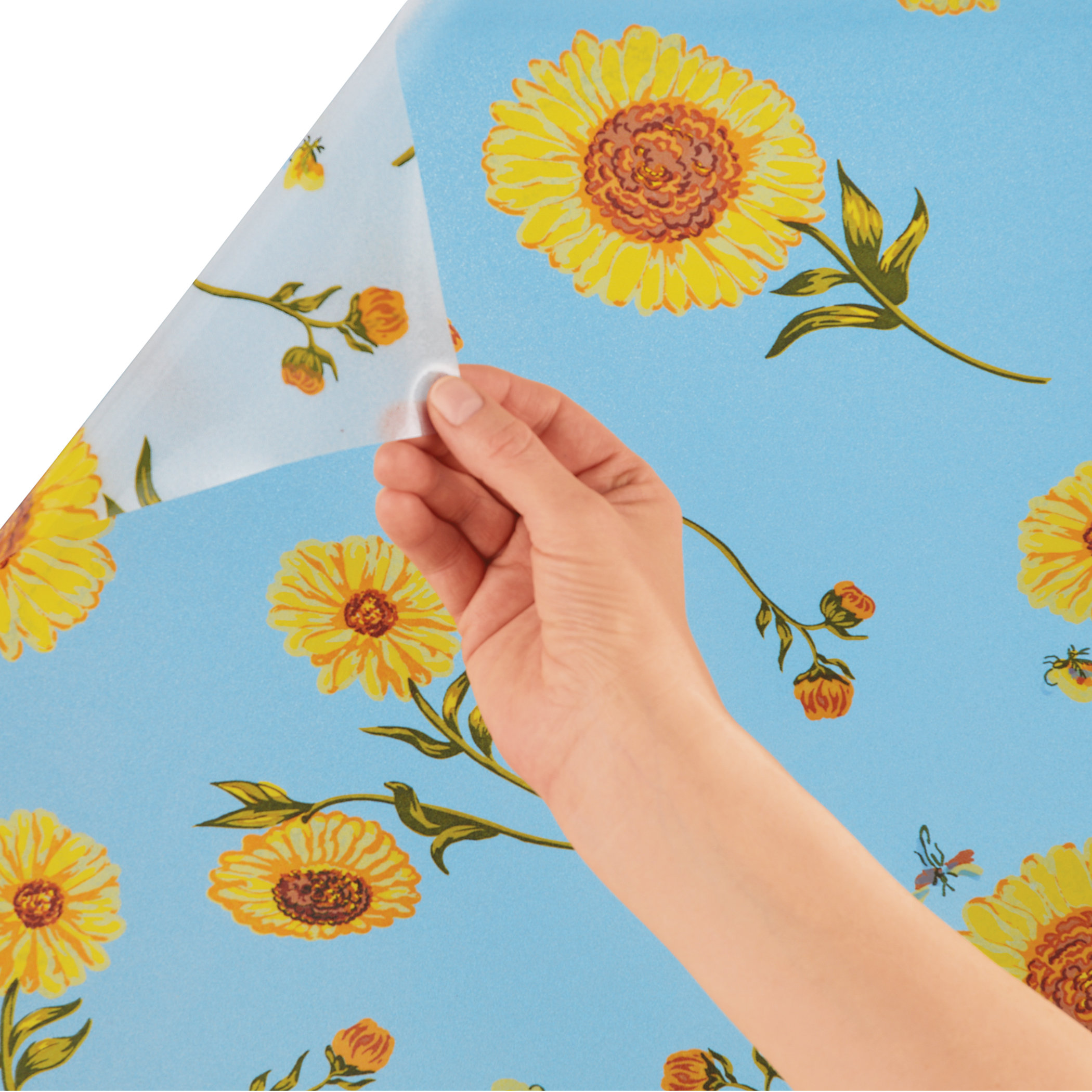 Winston Porter Colorful Sunflower Privacy Cut-To-Fit Window Cling | Wayfair