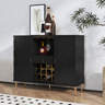 Mercer41 47.23'' Large Coffee Bar Cabinet with Bottle Rack Buffet ...