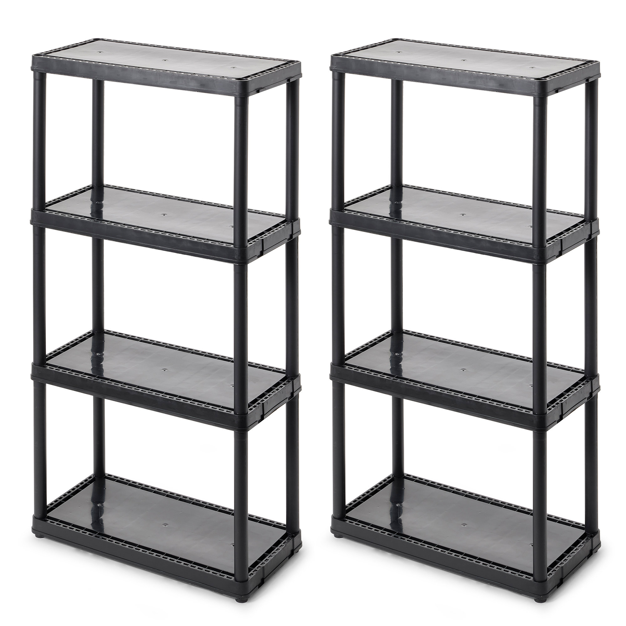 Gracious Living 4 Shelf Fixed Height Light Duty Storage Unit & Reviews ...