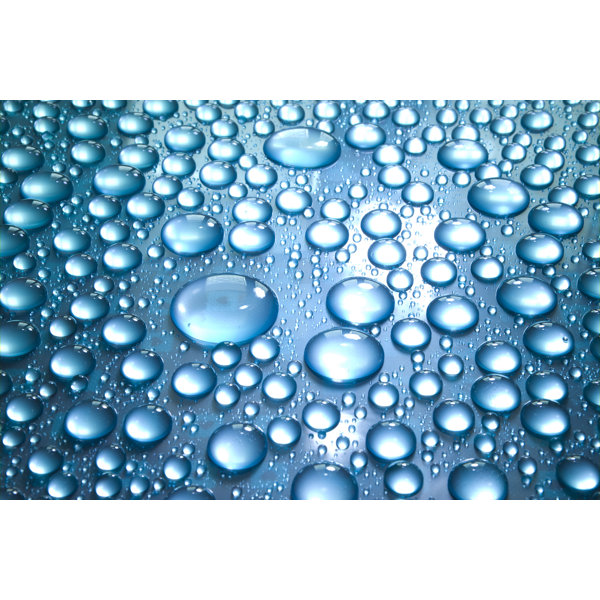 17 Stories Wassertropfen von Kertlis - Kunstdrucke auf Leinwand ohne ...