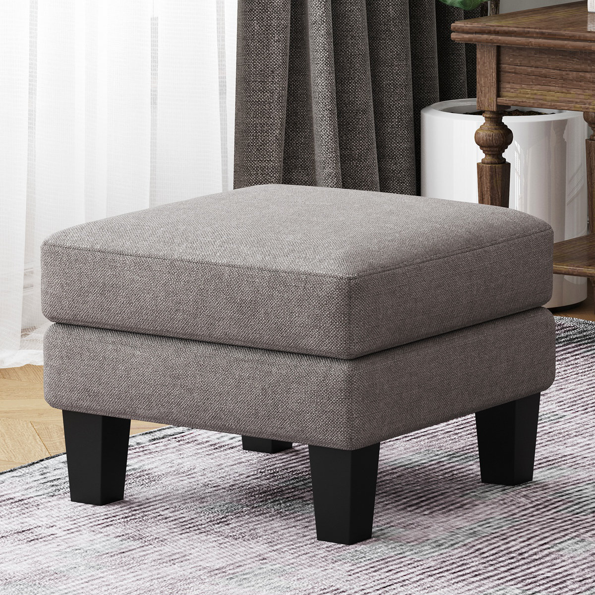 Ebern Designs Fabric Ottoman - Wayfair Canada