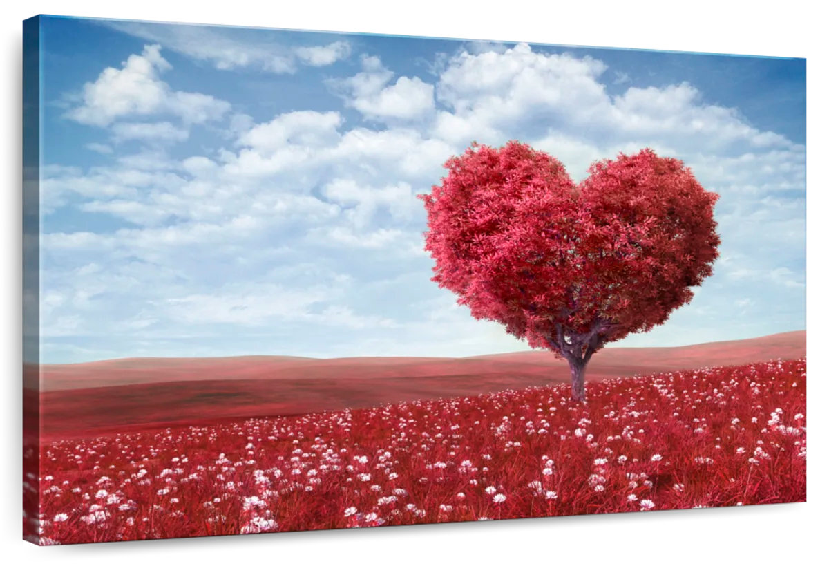 Elephant Stock Red Tree Heart | Wayfair