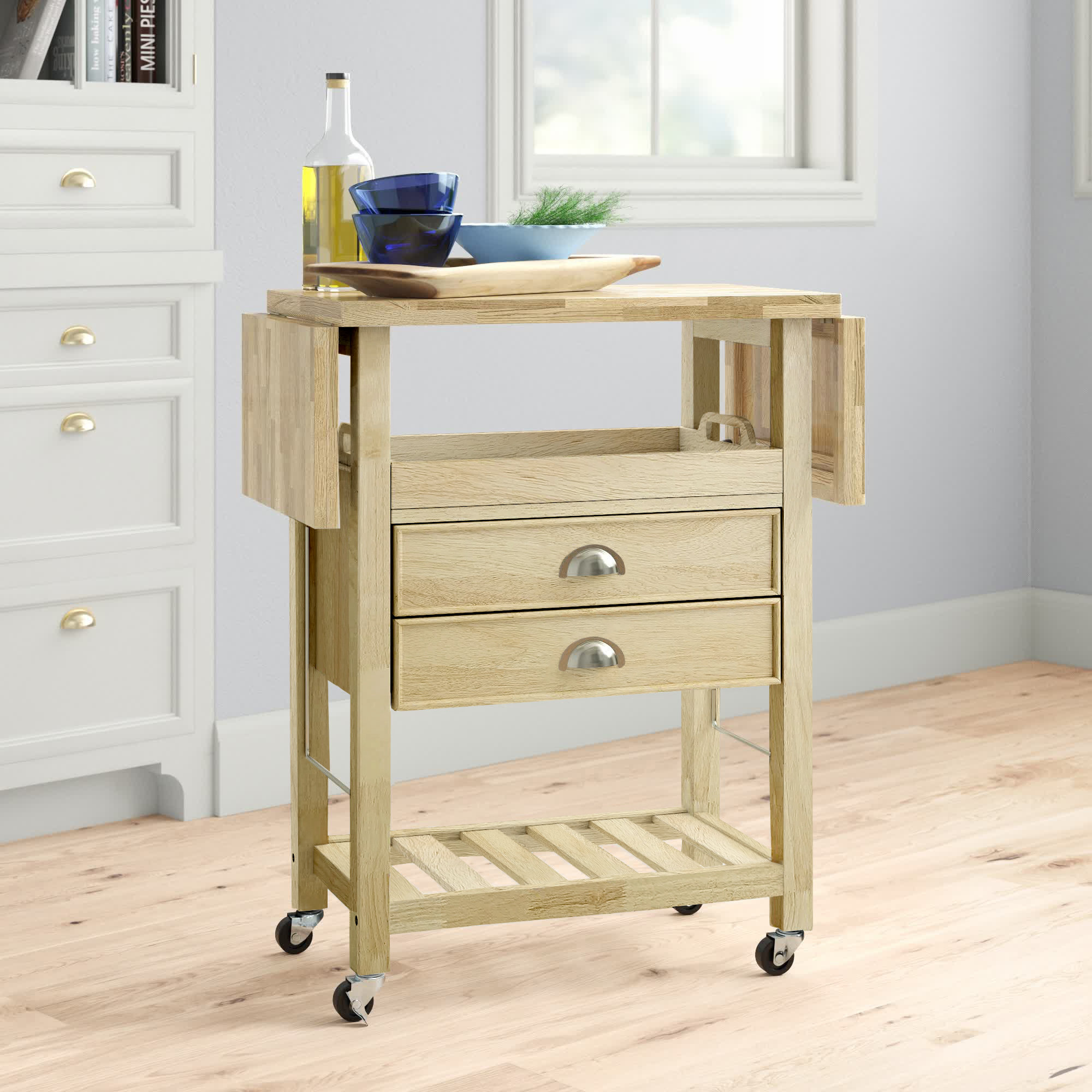 Three Posts™ Corell Park Kitchen Cart & Reviews | Wayfair