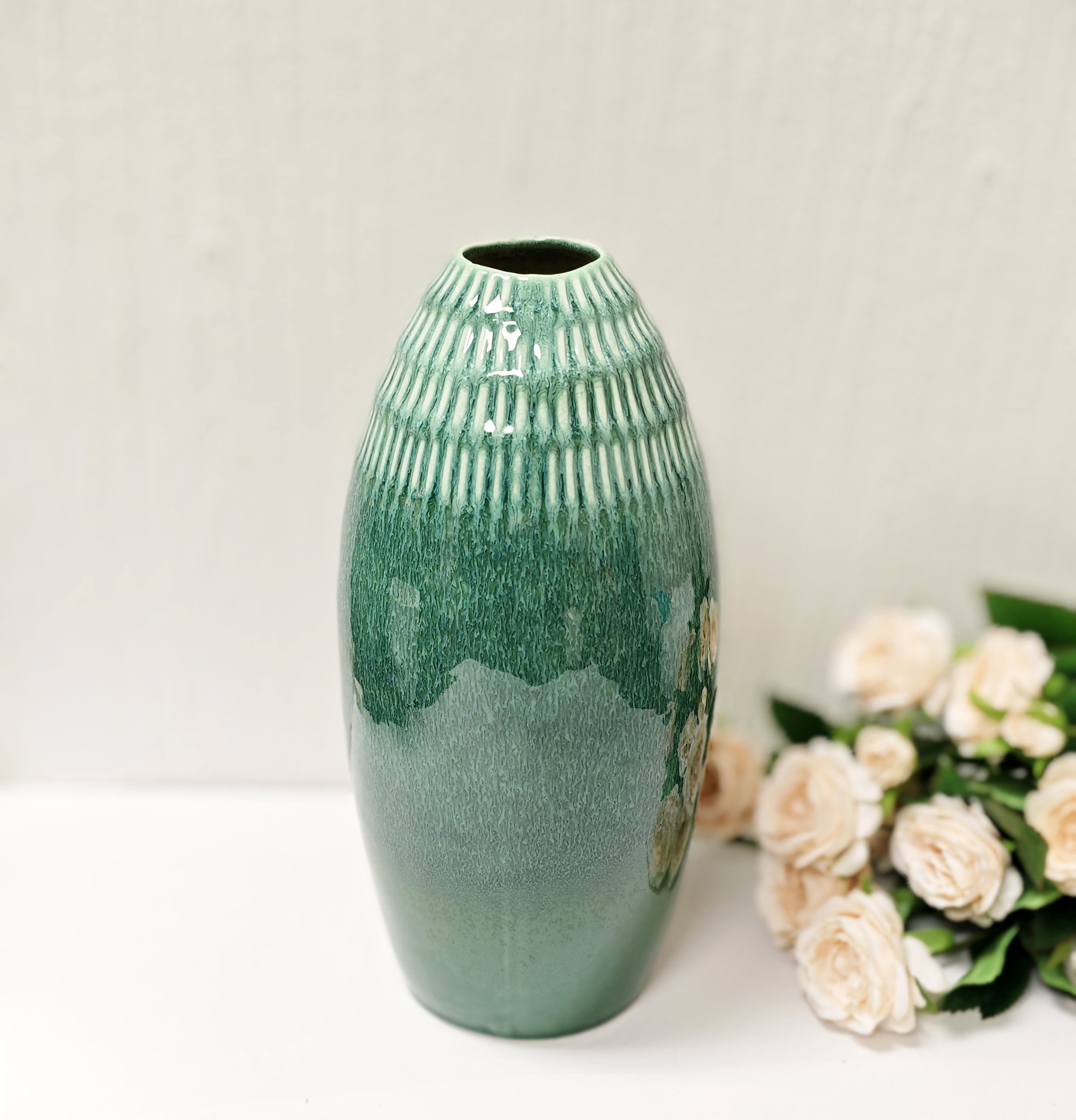 Winston Porter Siobahn Handmade Ceramic Table Vase | Wayfair