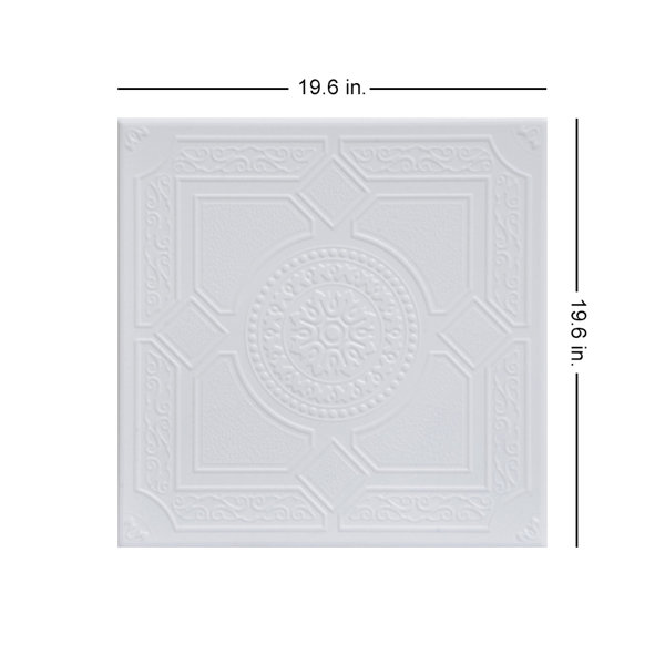 A La Maison Ceilings Country Wheat 1.6 ft. x 1.6 ft. Polystyrene Glue ...