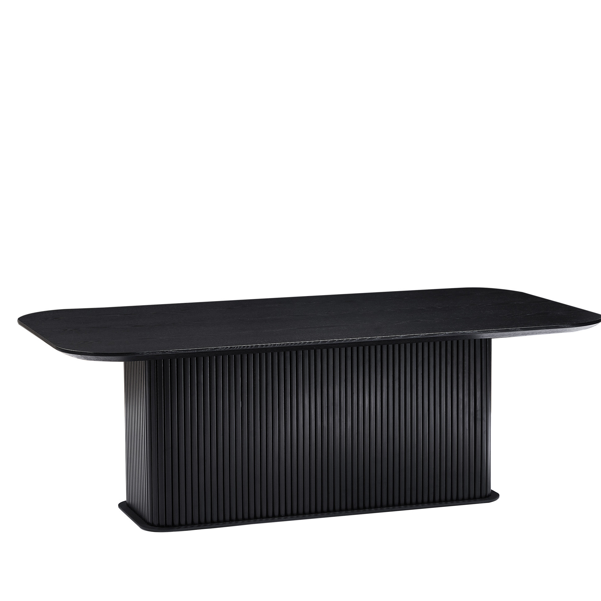 Latitude Run® Rectangular Black Coffee Table With Metal Construction ...