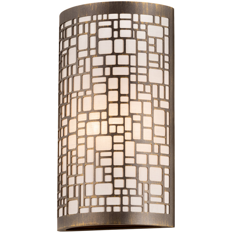 Orren Ellis Alyssia Steel Flush Mounted Sconce | Wayfair