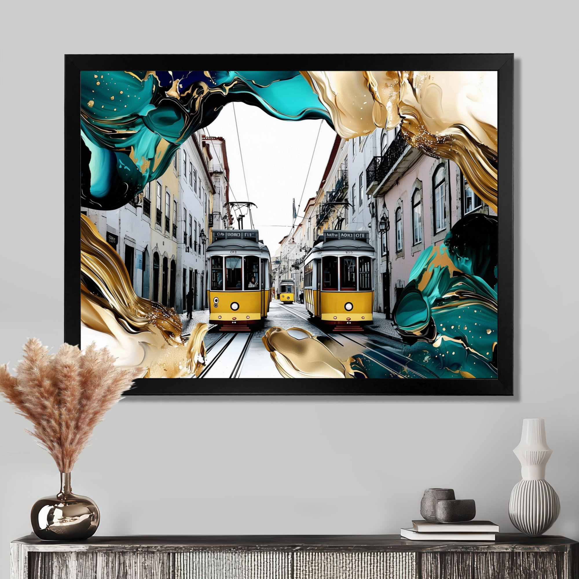 Latitude Run® Emerald Lisbon Streets In Portugal III - Landscapes ...